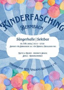 Flyer Kinderfasching Bermbach – Gemeinde Waldems